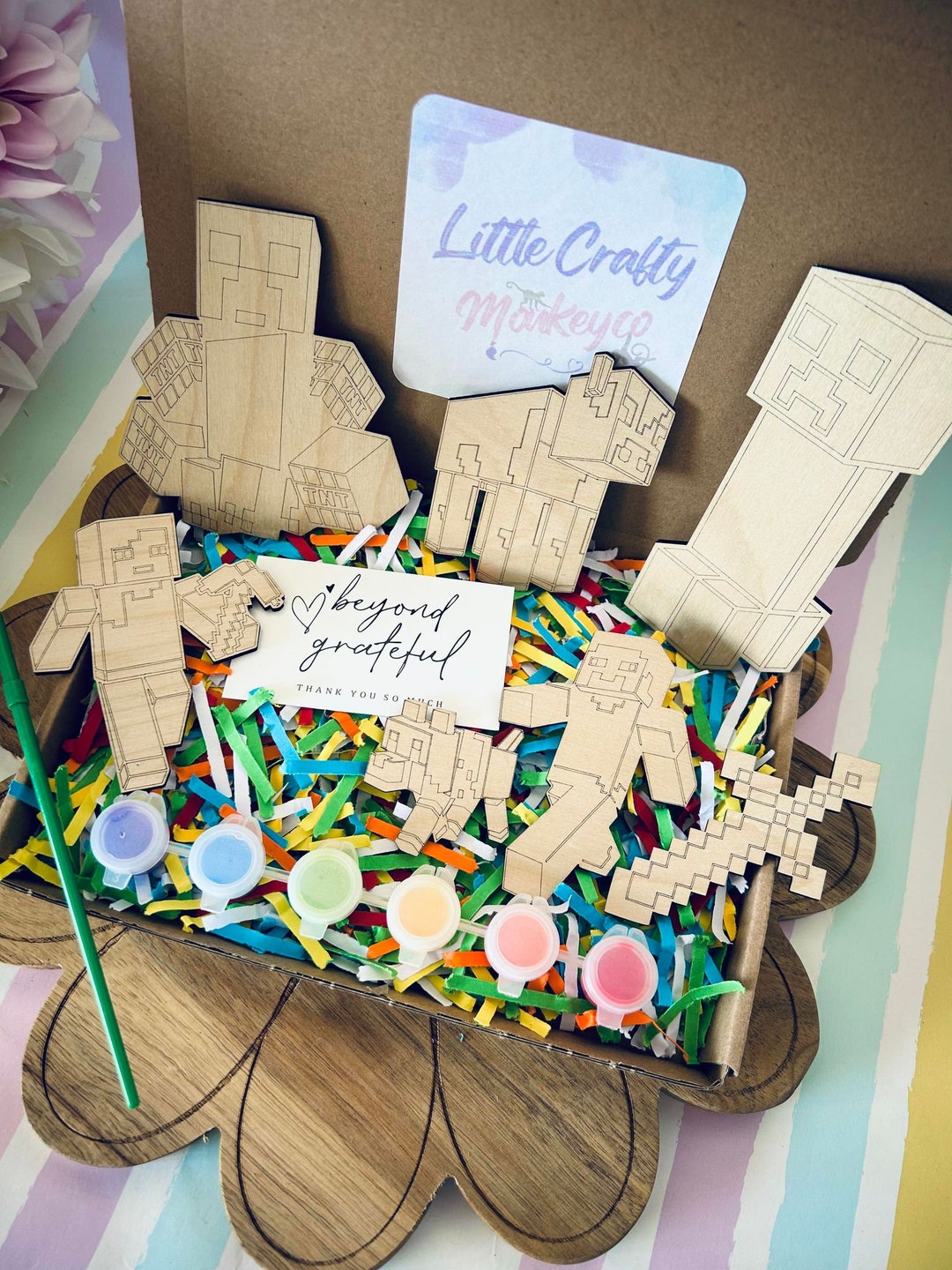 Paint Your Own Minecraft Activity Kit - Arts and Crafts - Craft Kit ...