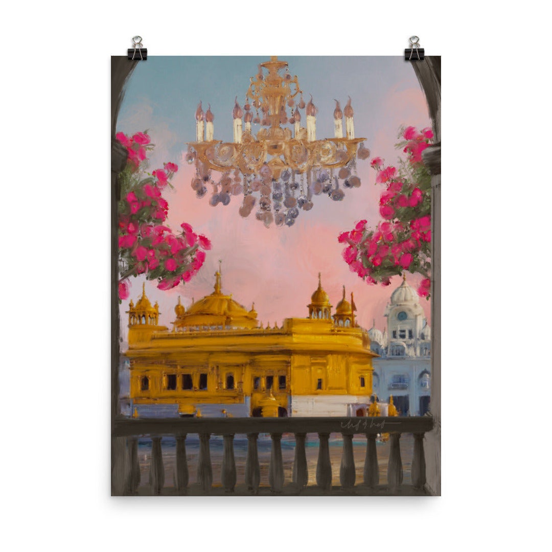 Golden Temple - Print - Etsy