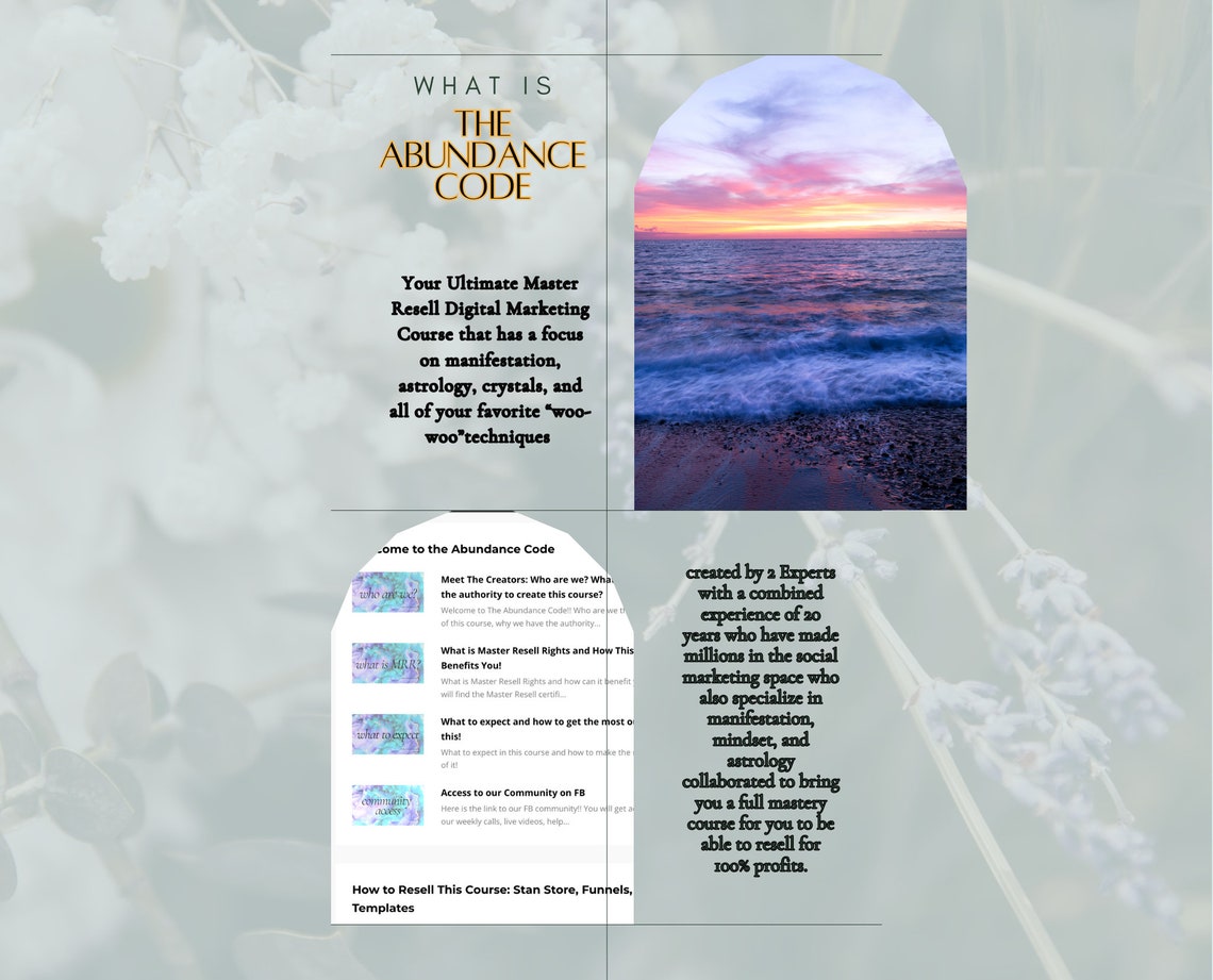 The Abundance Code- the Ultimate Digital Marketing Course W/master Resell Rights Attached - Etsy