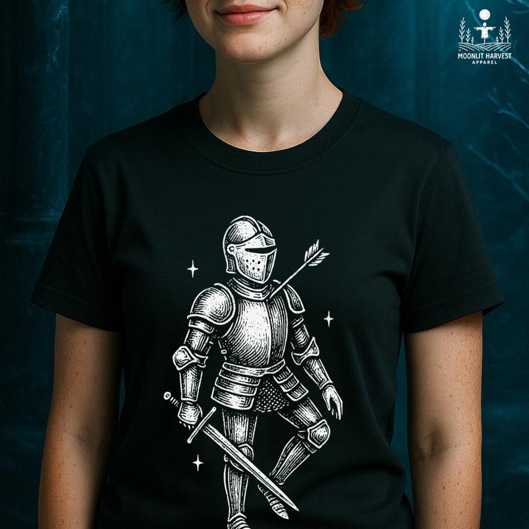 Knight Medievalcore Shirt, Gothic Medieval Tee for Dark Souls, Armor ...