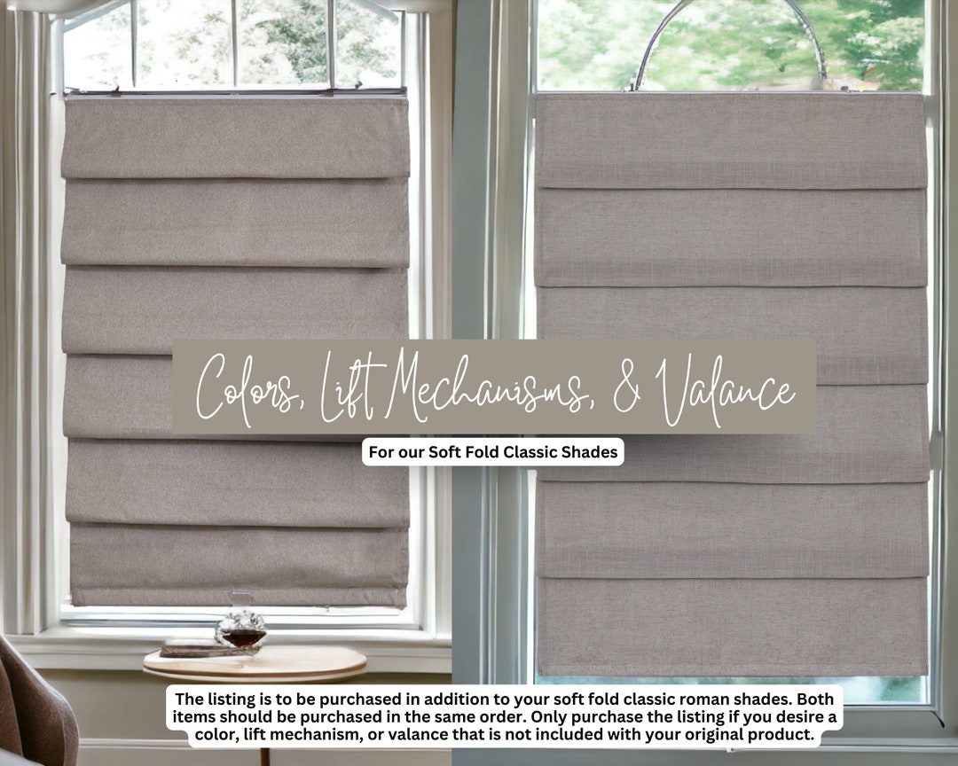 Fabric Colors for Our SOFT Fold Classic Roman Shades - Etsy