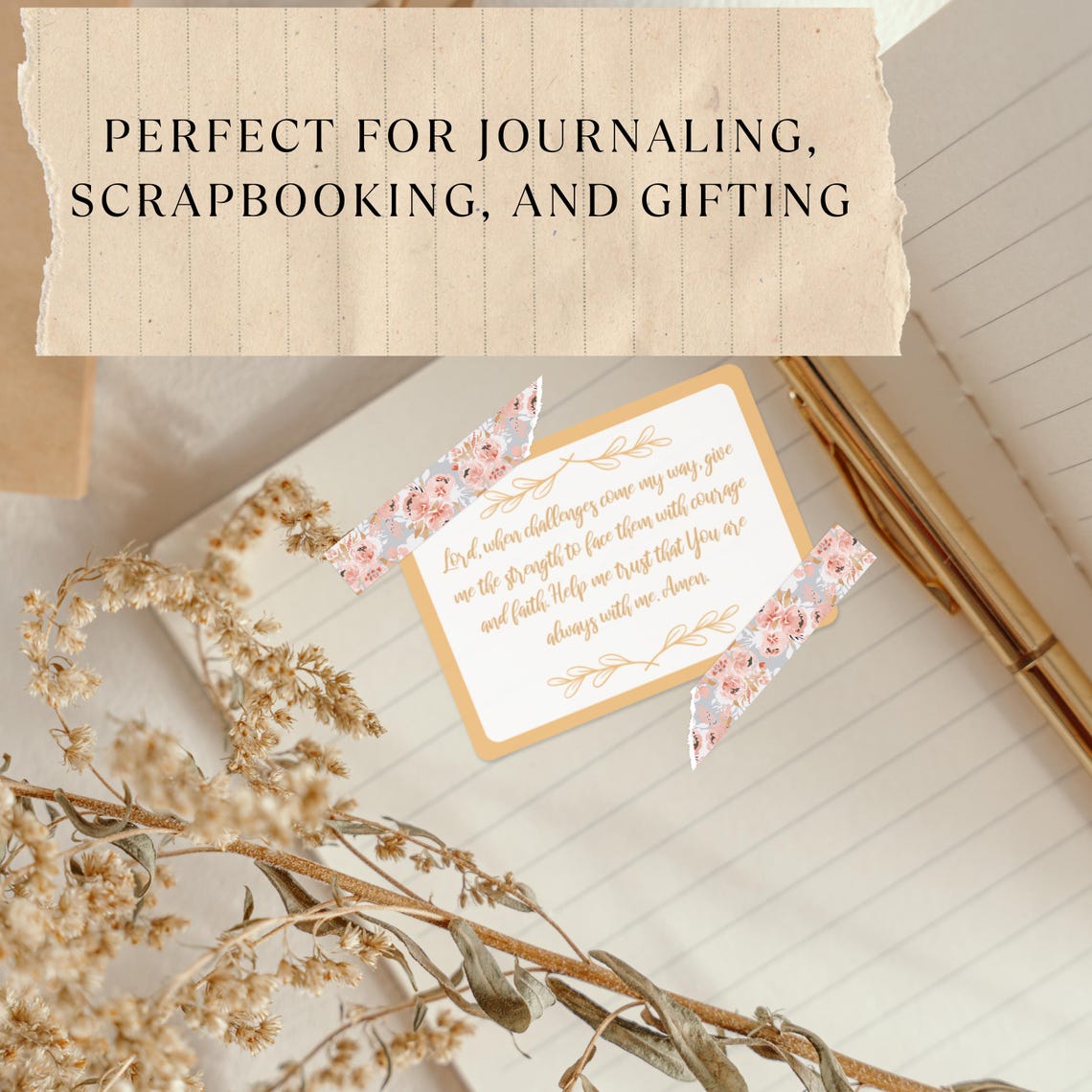 Bible Prayer Cards Printable for the New Year, Encouraging Bible ...