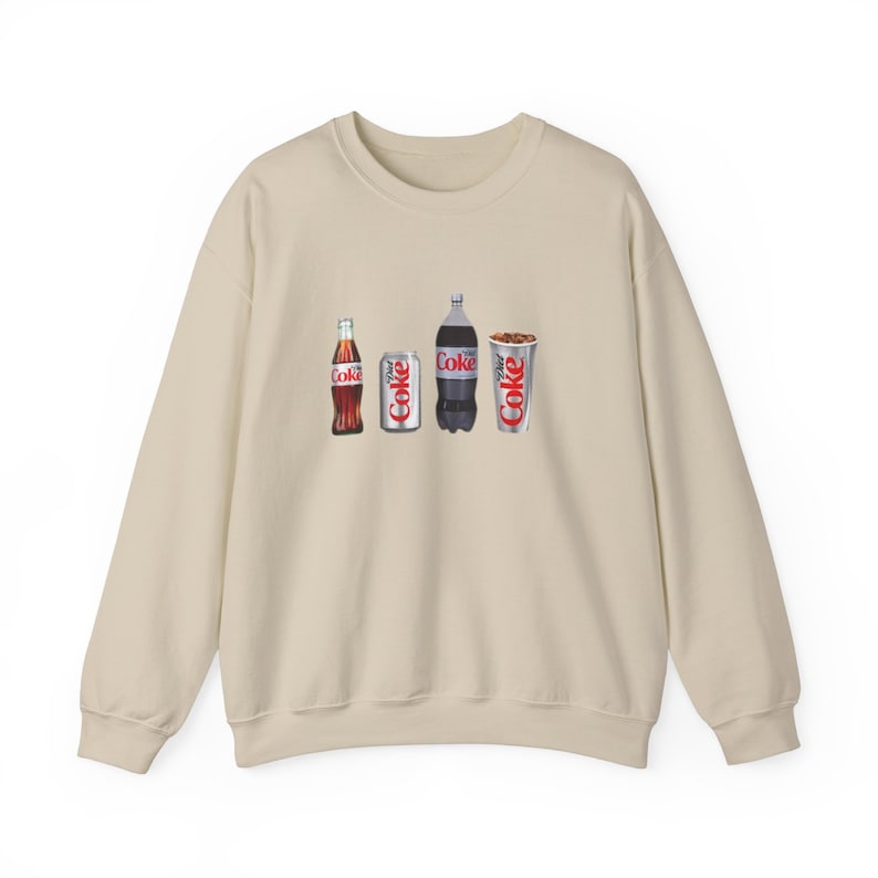 Diet Coke Sweatshirt Diet Coca Cola Crewneck Diet Coke - Etsy