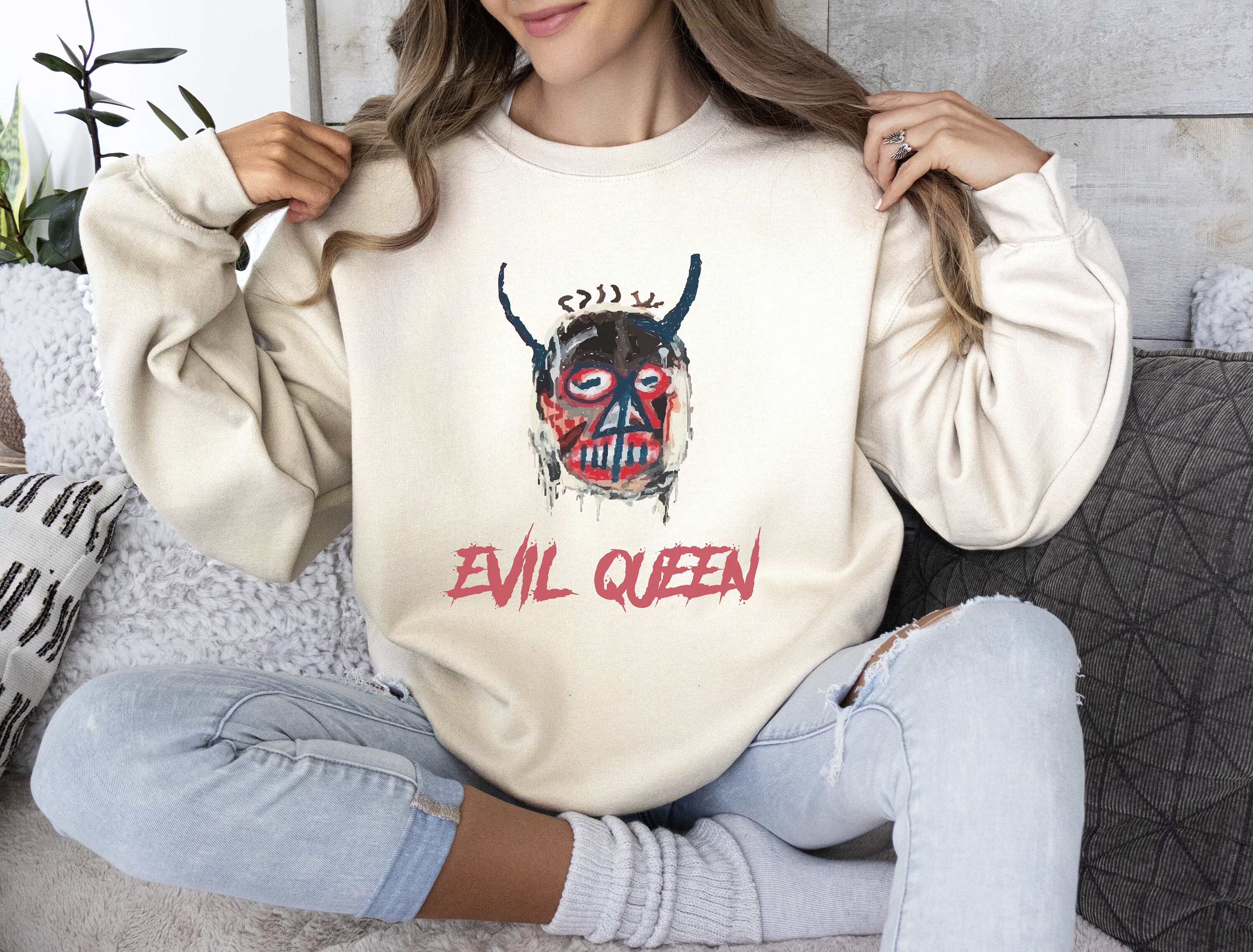 Evil Queen Shirt Basquiat Aesthetic Tshirt Bad Girl Shirt Baddie Girl ...