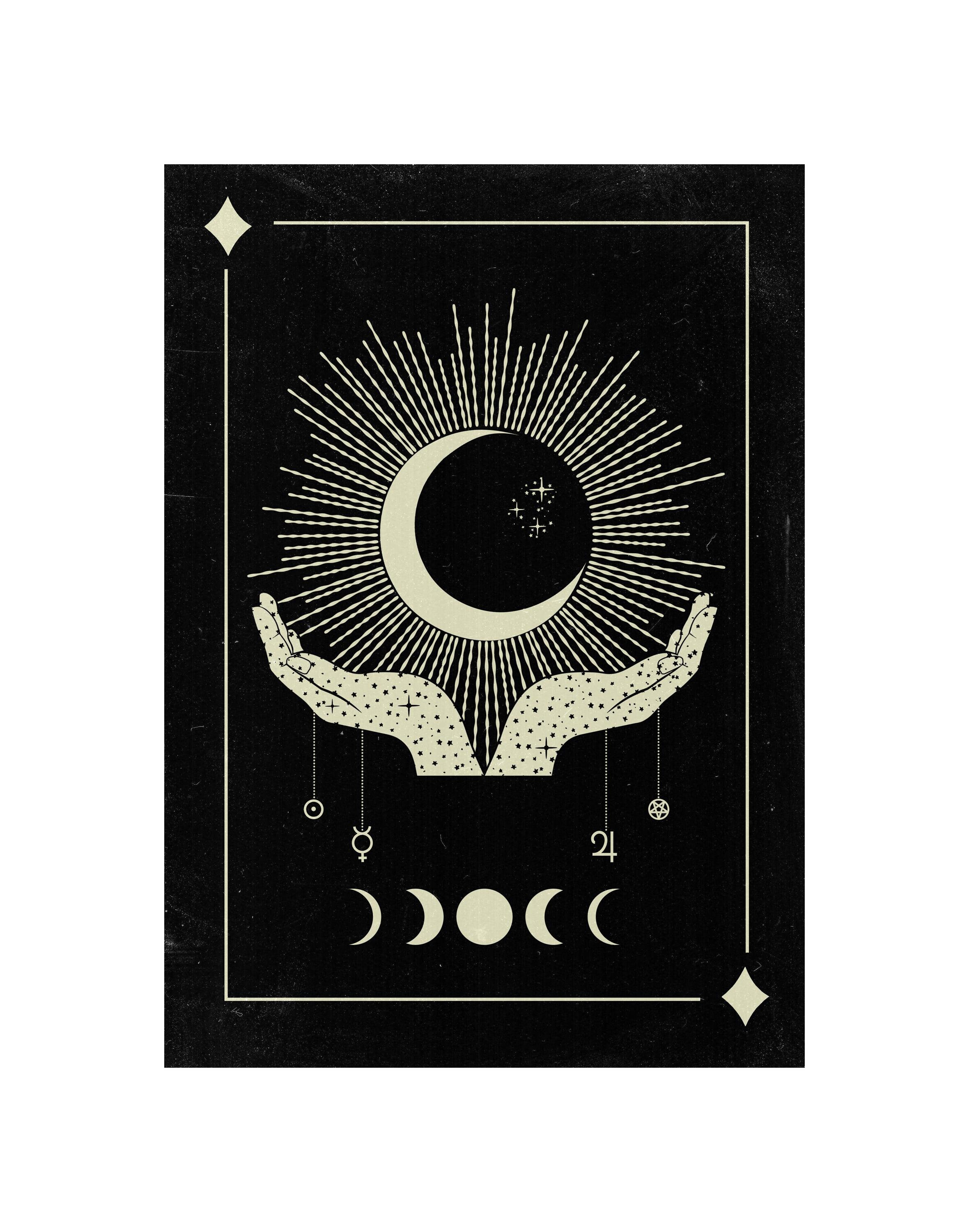 Moon Cycle Poster - Etsy