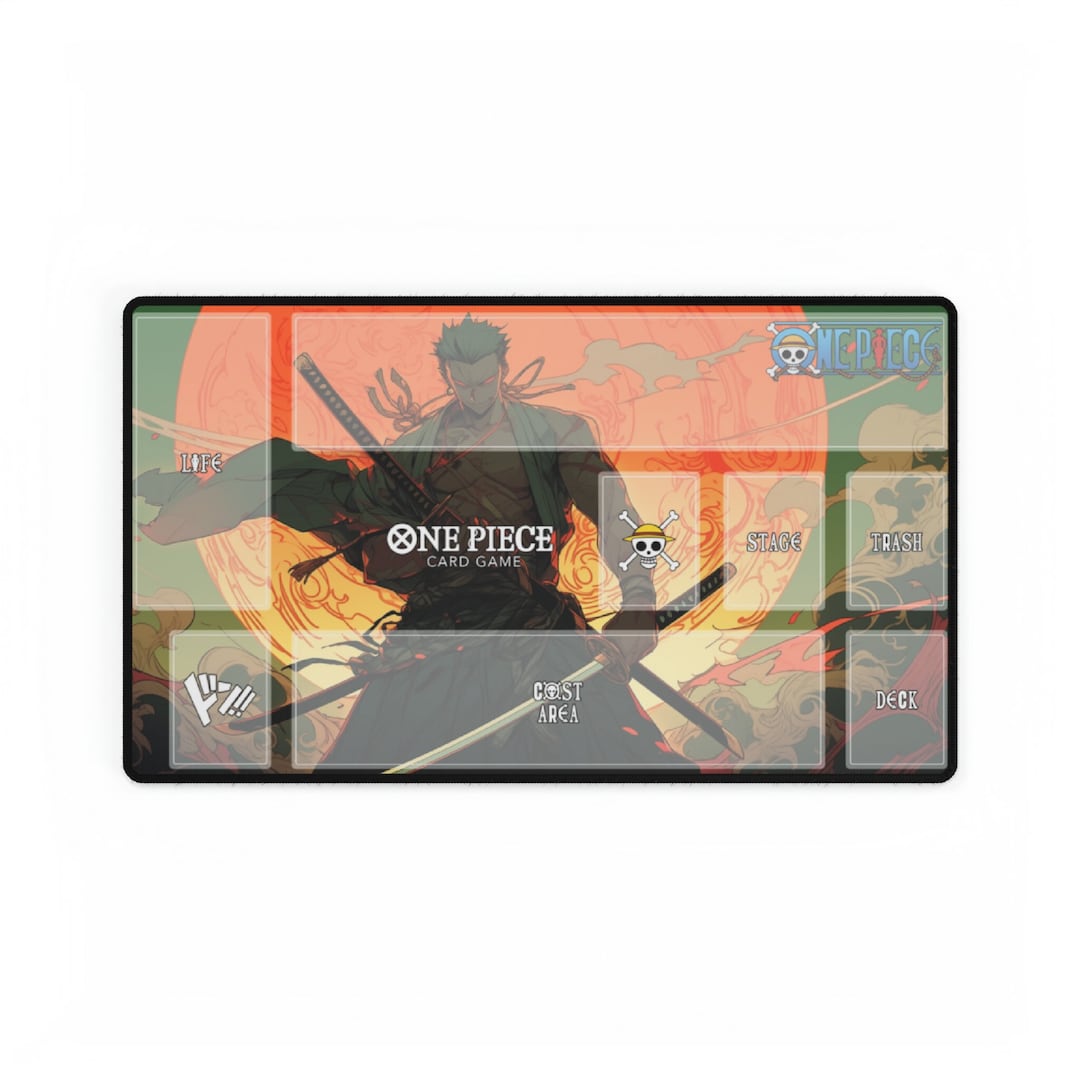 Playmat Zoro TCG, One Piece Playmat, Anime TCG Mouse Pad, Perfect Gift ...
