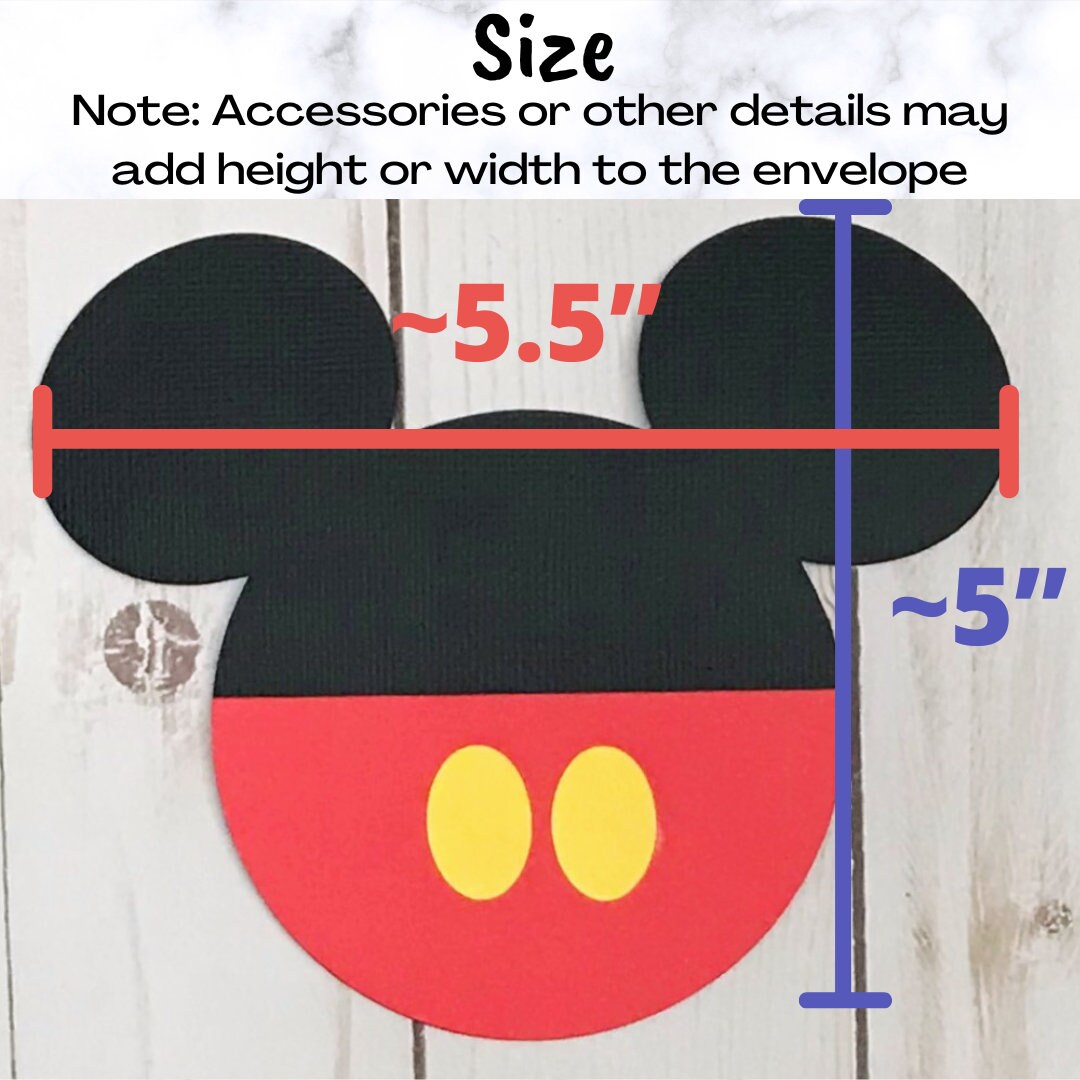 Bluey Mousekeeping Envelopes | Money Tip Envelope | Disney Gift Card ...