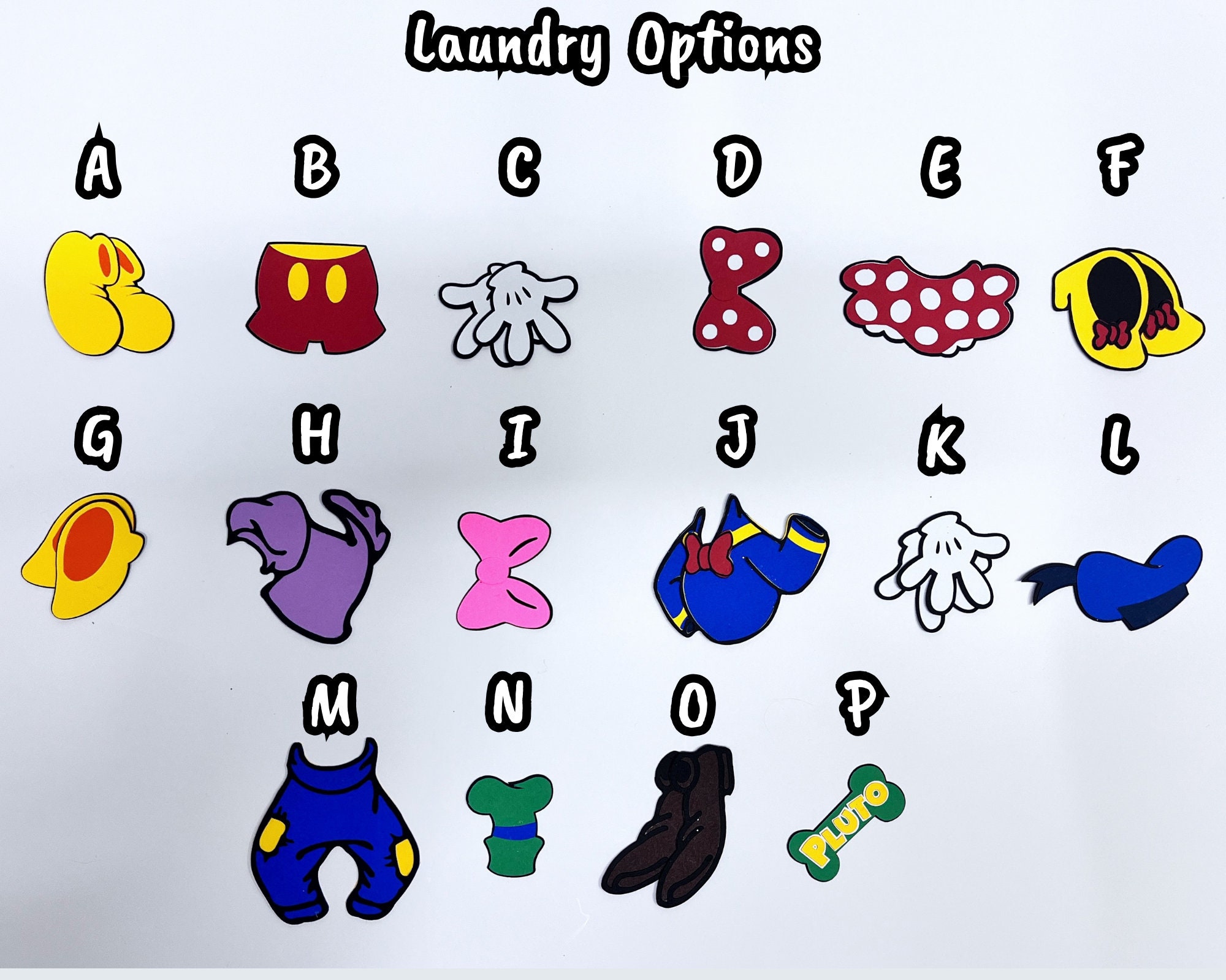 Mickey & Friends Clothesline Laundry Room Artwork | Wall Hanging ...