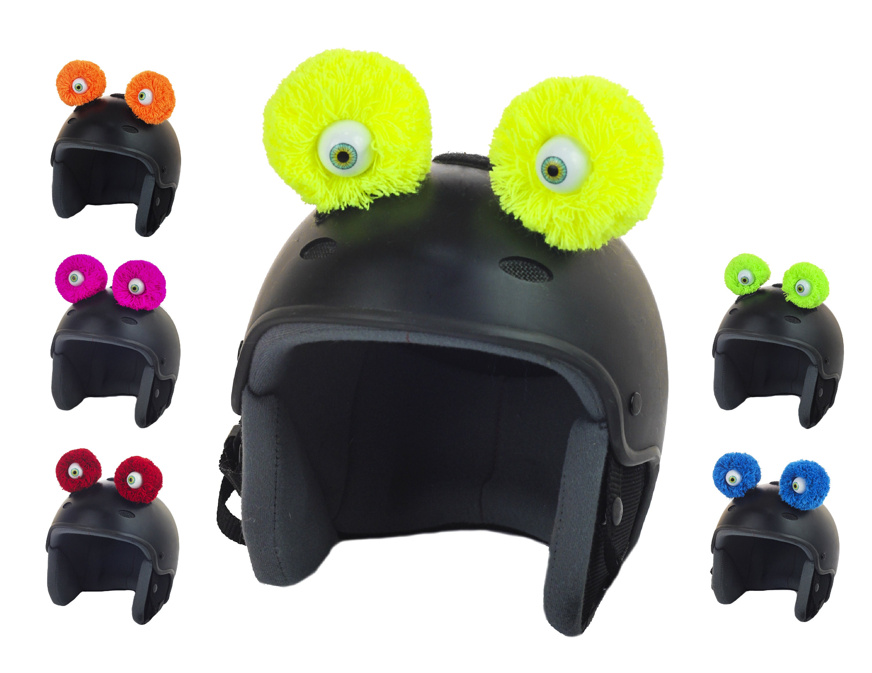 Ski Helmet Cover, Helmet Eyes, Helmet Horns, Helmet Decorations, Funny ...