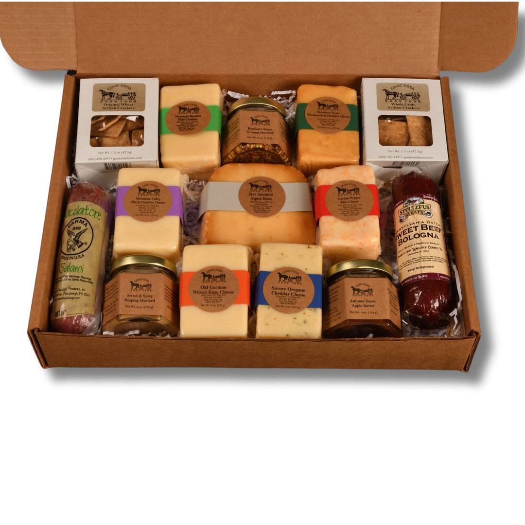 Meat Cheese and Cracker Gift Box. Perfect for Corporate Gifts ...