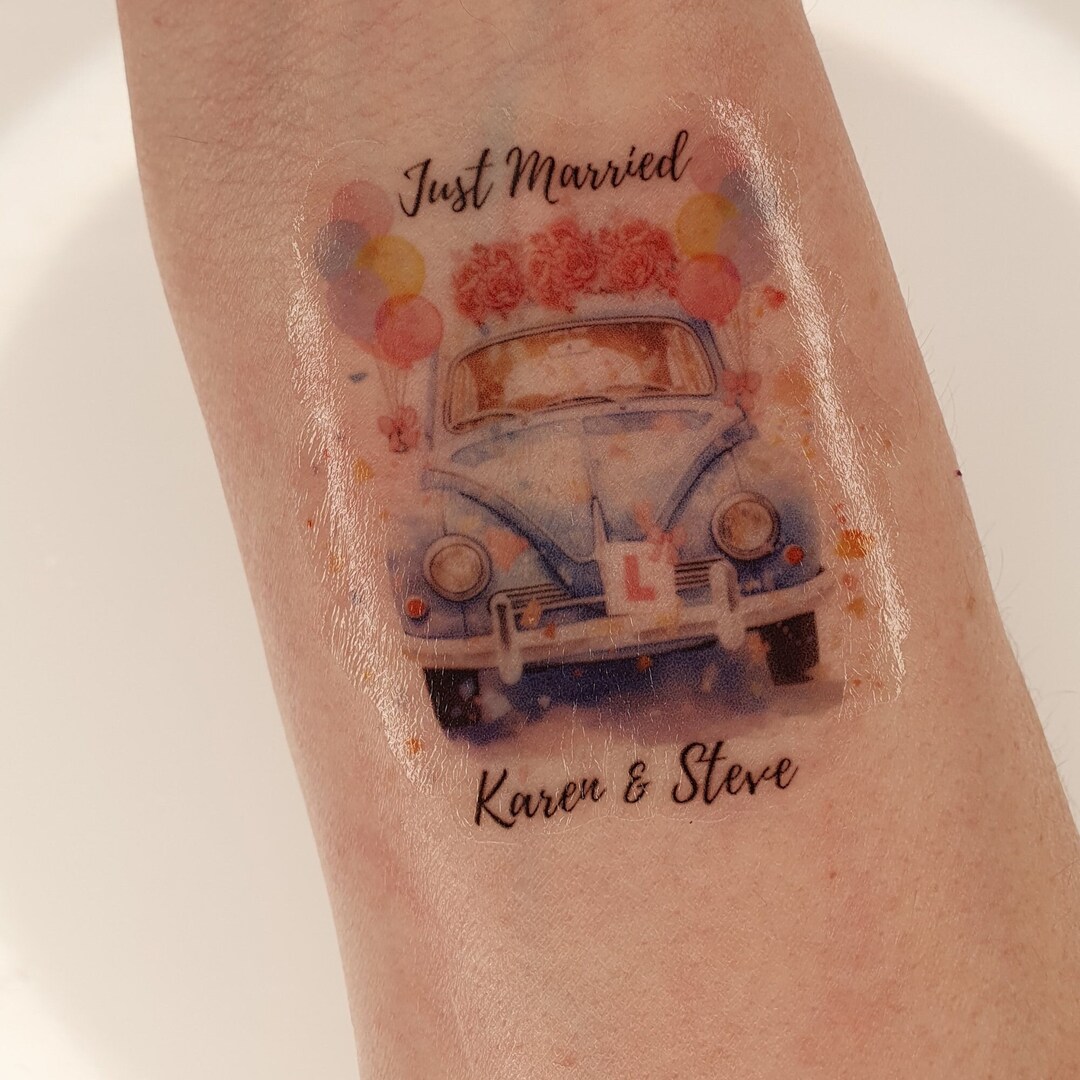 Personalised Wedding Temporary Tattoos / Fun Tattoos Wedding Day ...