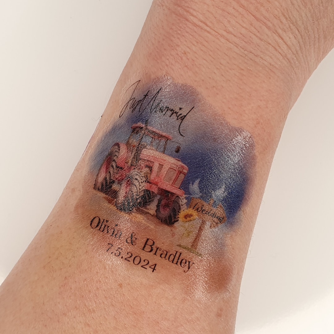 Personalised Wedding Temporary Tattoos / Fun Tattoos Wedding Day ...