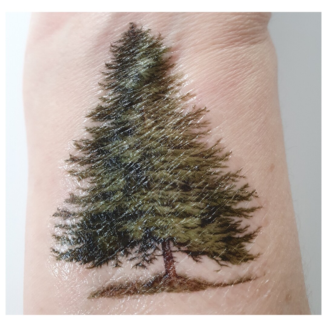 Christmas Tree Tattoo Temporary / Christmas Tattoo Designs / Christmas ...