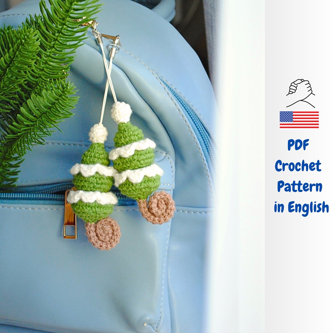 Tree Keychain Pattern, Amigurumi PDF English Pattern, Crochet Toys, Key ...