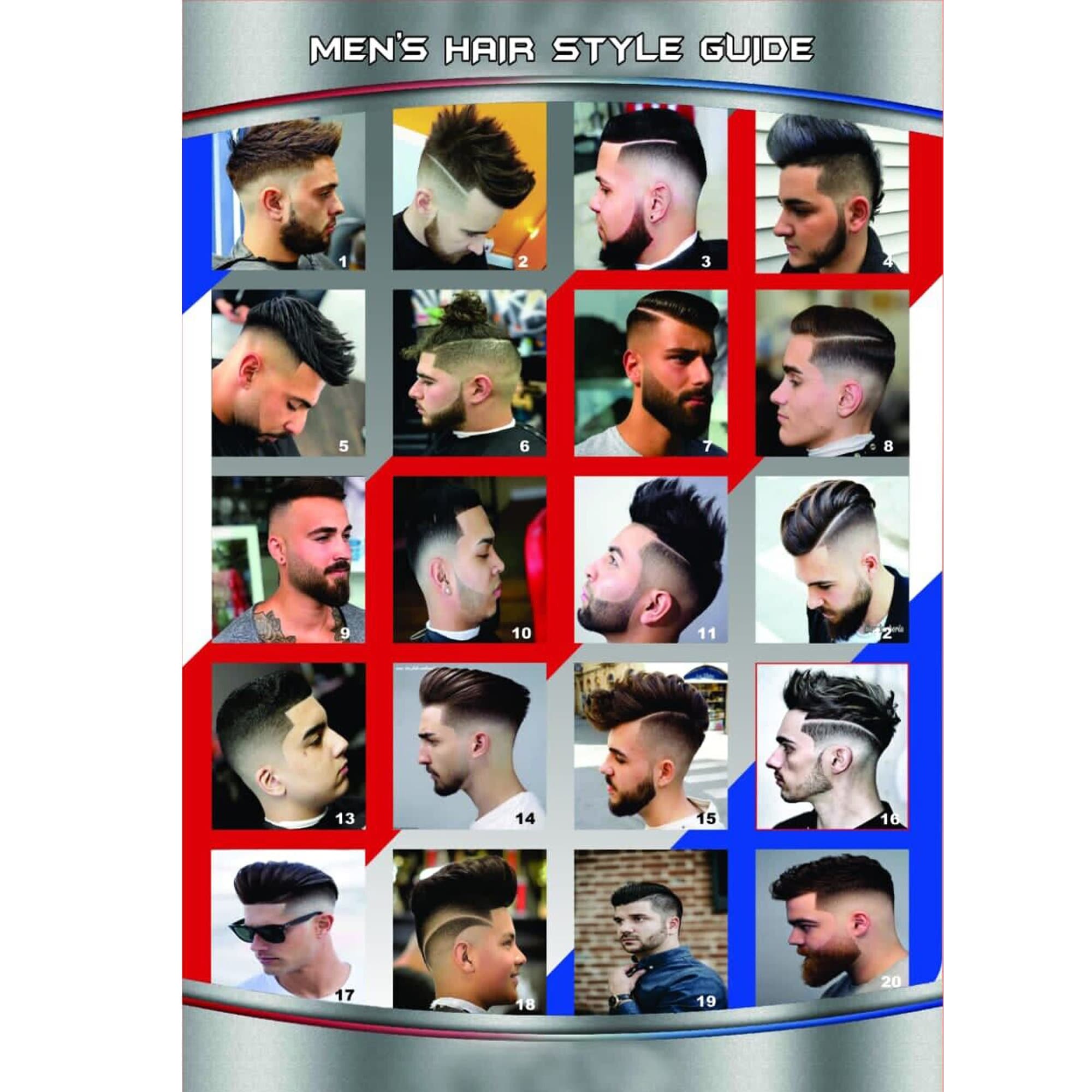 24 X 36 Barber Shop Poster Modern Hair Styles for Men Youth and Kids - Etsy