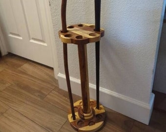 Walking Stick Rack Wooden Storage Rack for Walking Canes Sticks ...