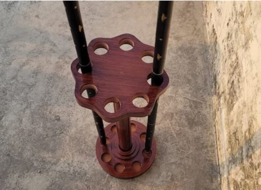 Walking Stick Rack Wooden Storage Rack for Walking Canes Sticks ...