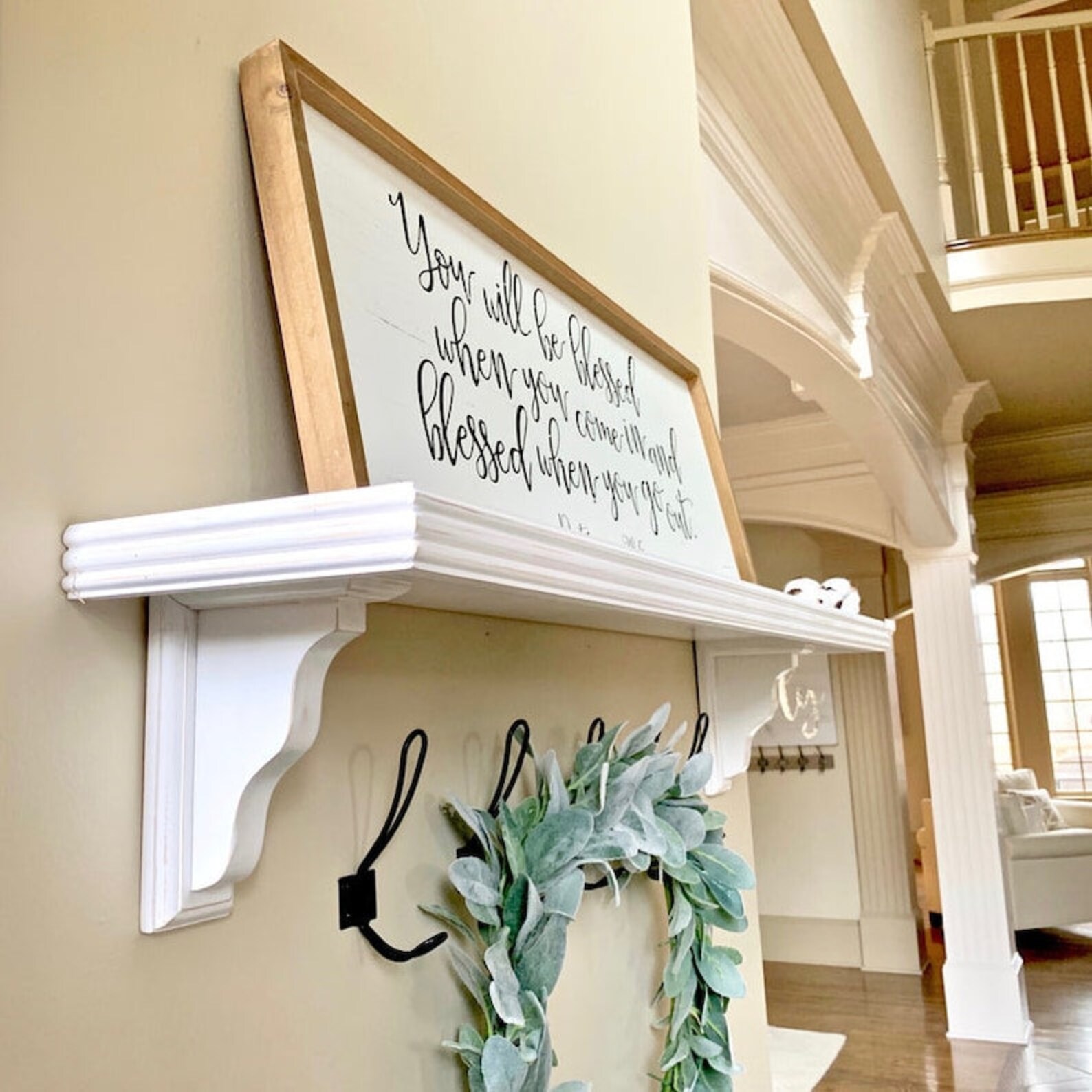 Kitchen Shelf Woodne Shelf Corble Cell Wall Shelf Corbel Shelf / Rustic ...