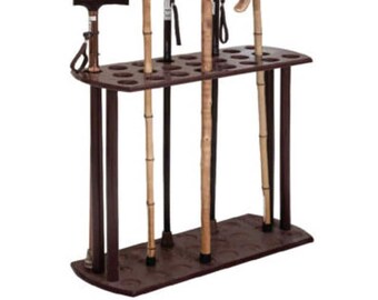 Walking Stick Rack Wooden Storage Rack for Walking Canes Sticks ...