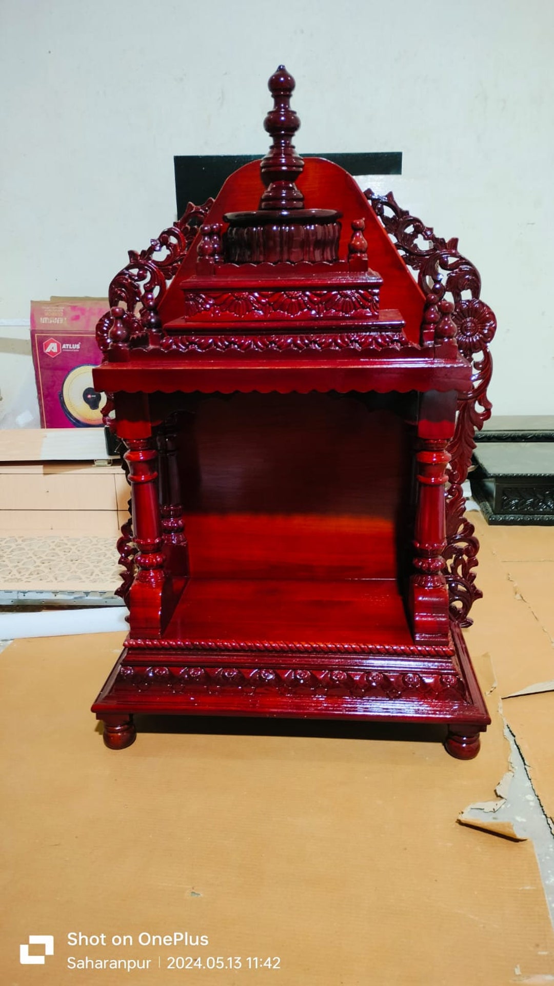 New Designer Pooja Mandir With Doors/temple With Drawers/pooja Mandir ...