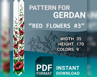 Gerdan Beaded Necklace Pattern Purple Poppy Beading Loom - Etsy