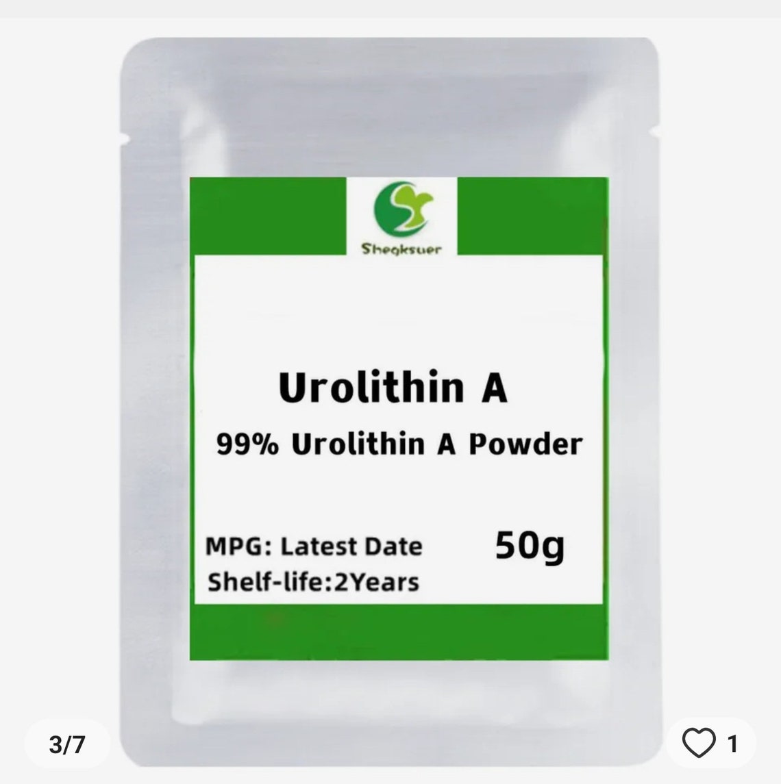 Pure Urolithin A, 50g, 99% Purity Powder - Etsy