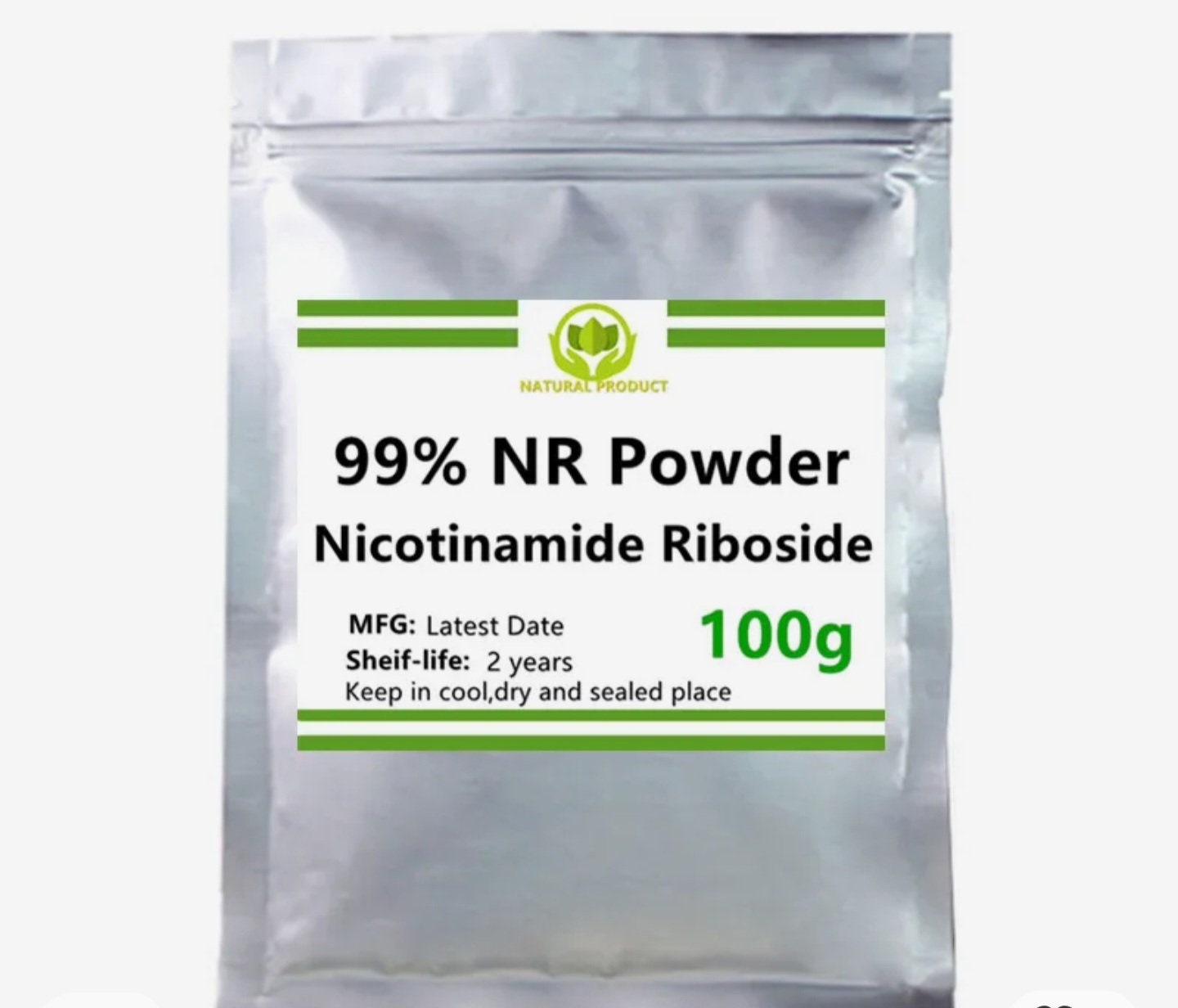 Pure NR nicotinamide Riboside , 100g, 99% Purity Powder - Etsy Australia