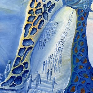 Large Oil Painting, Abstract Landscape Art, Philosophical Art ...