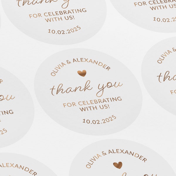 Thank You Pearl Stickers - Etsy