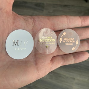 Initial Monogram Sticker, Envelope Seal, Wedding Favour Stickers ...
