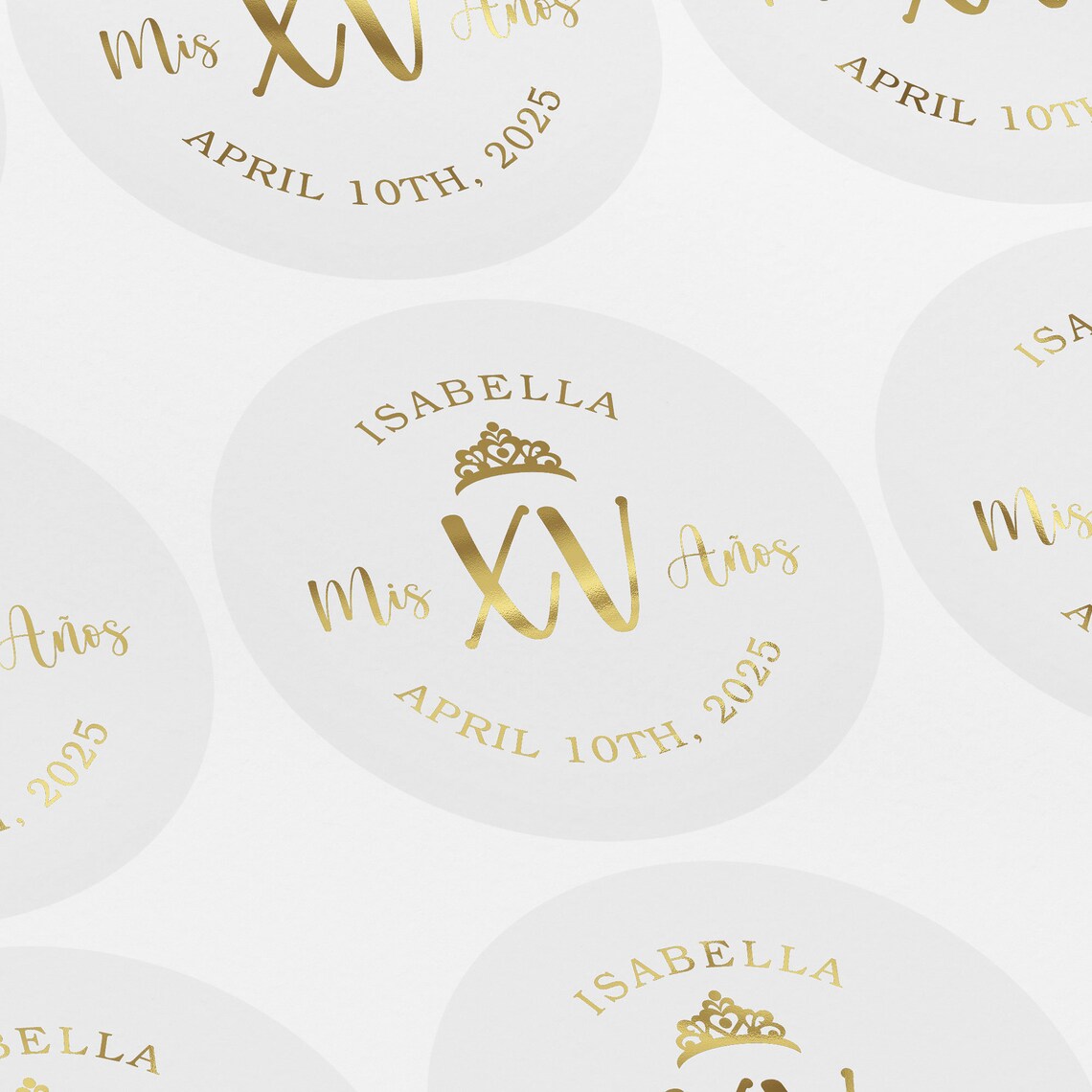 Mis XV Años, Quinceañera Sticker, Envelope Seal, 15th Birthday Stickers ...