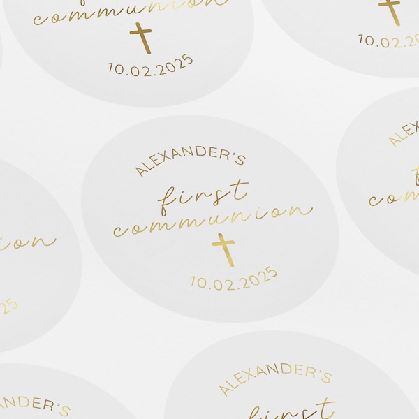 Communion Stickers - Etsy