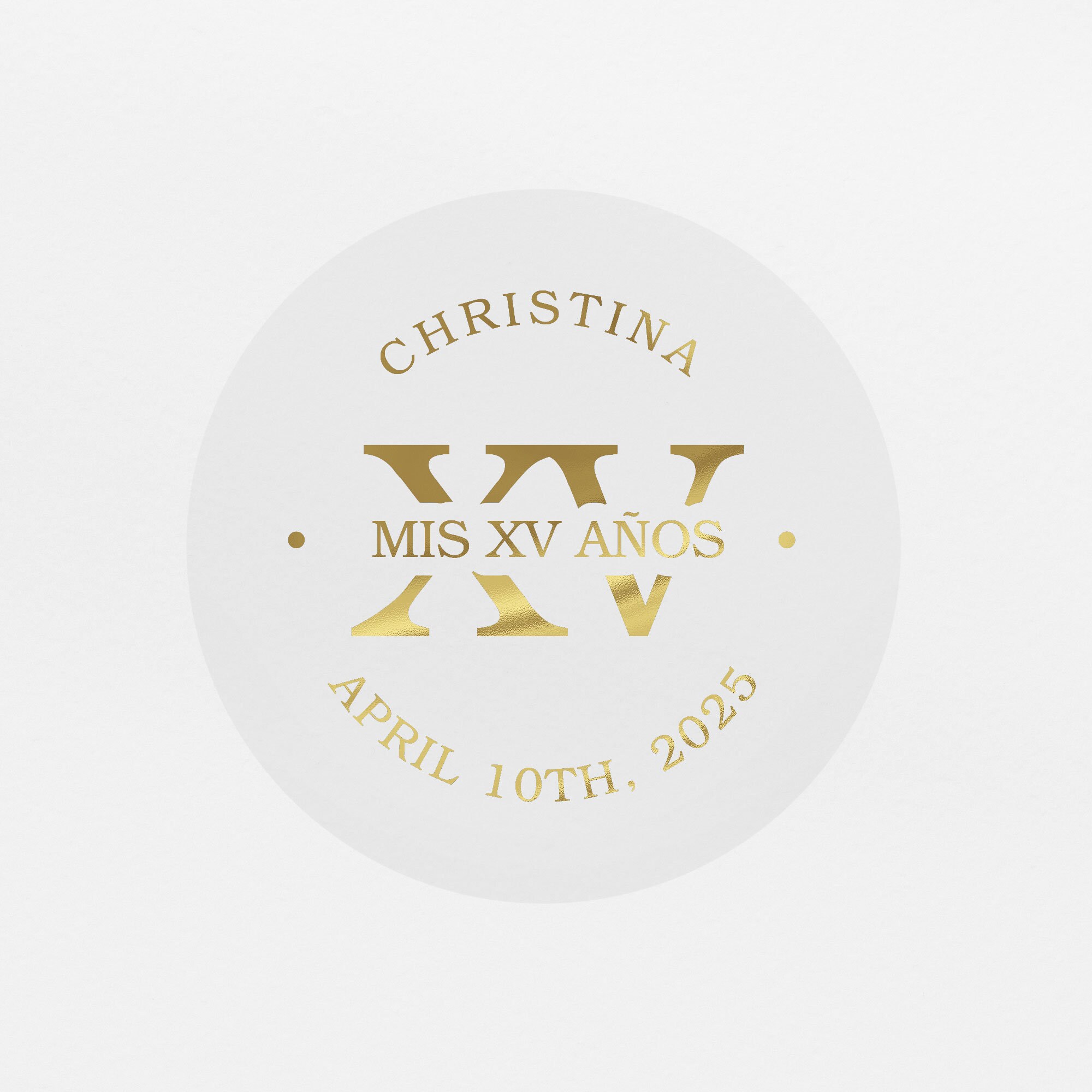 Mis XV Años, Quinceañera Sticker, Envelope Seal, 15th Birthday Stickers ...