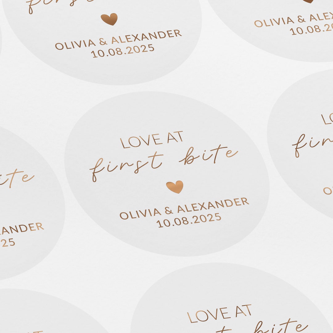 Wedding Cake Stickers, Stickers for Cake Bags, Wedding Cake Favour ...