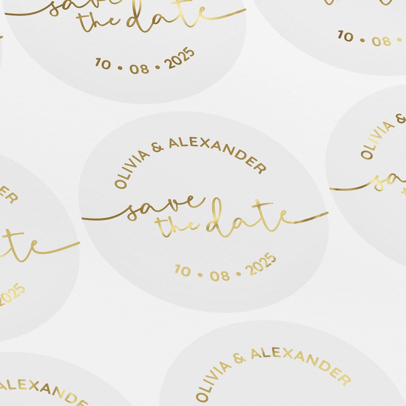 Circle Save the Date - Etsy