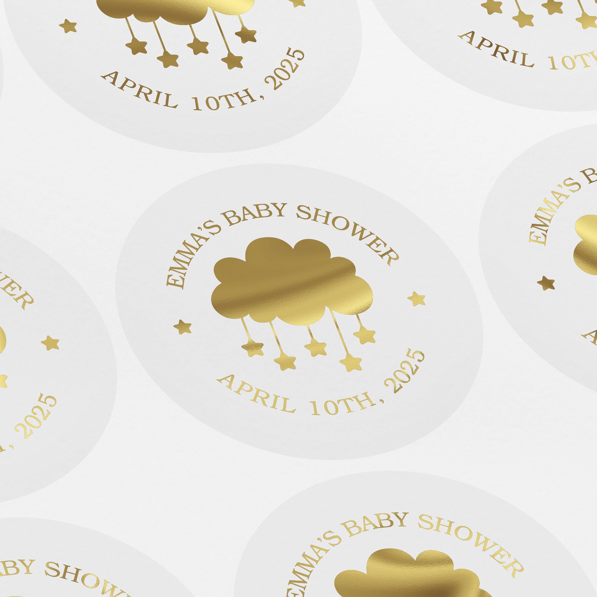 Custom Baby Shower Sticker, Baby Shower Label, Baby Shower Envelope ...