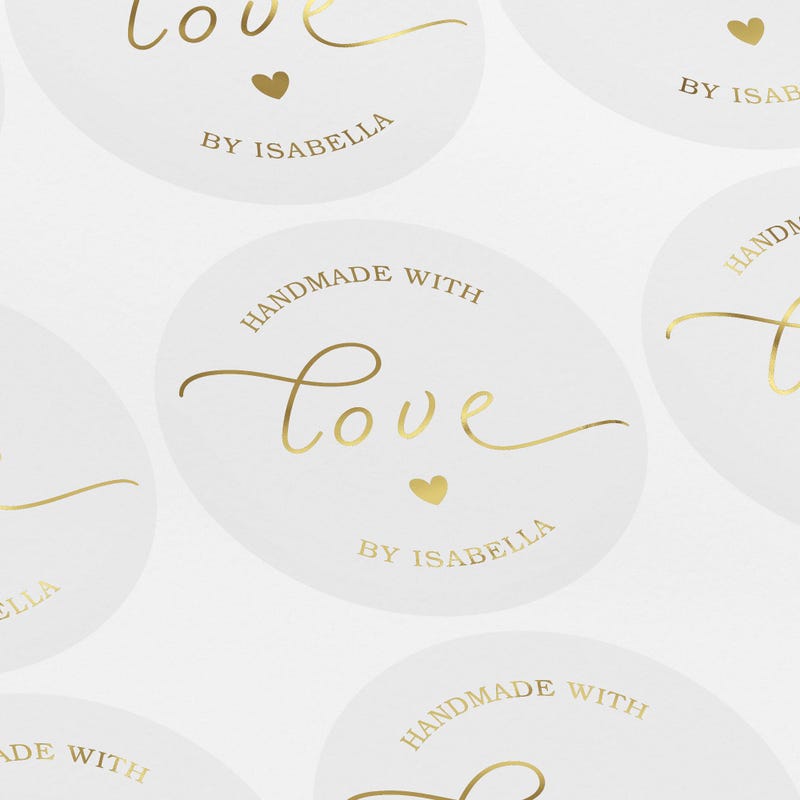 Made With Love Stickers - Etsy