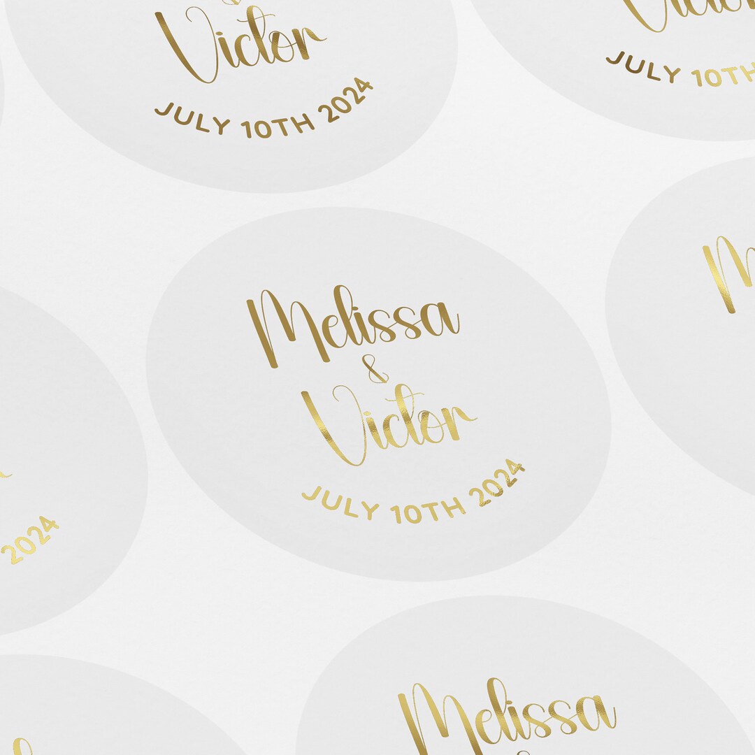 Custom Script Wedding Sticker, Envelope Seal, Wedding Favour Stickers ...