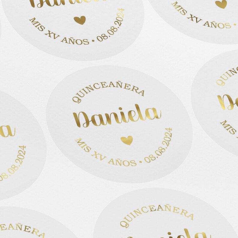 Quinceañera Sticker, Mis XV Años, Envelope Seal, 15th Birthday Stickers ...