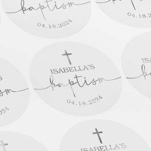 Personalized Baptism Label, Baptism Sticker, Christening Sticker ...
