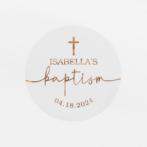 Personalized Baptism Label, Baptism Sticker, Christening Sticker ...