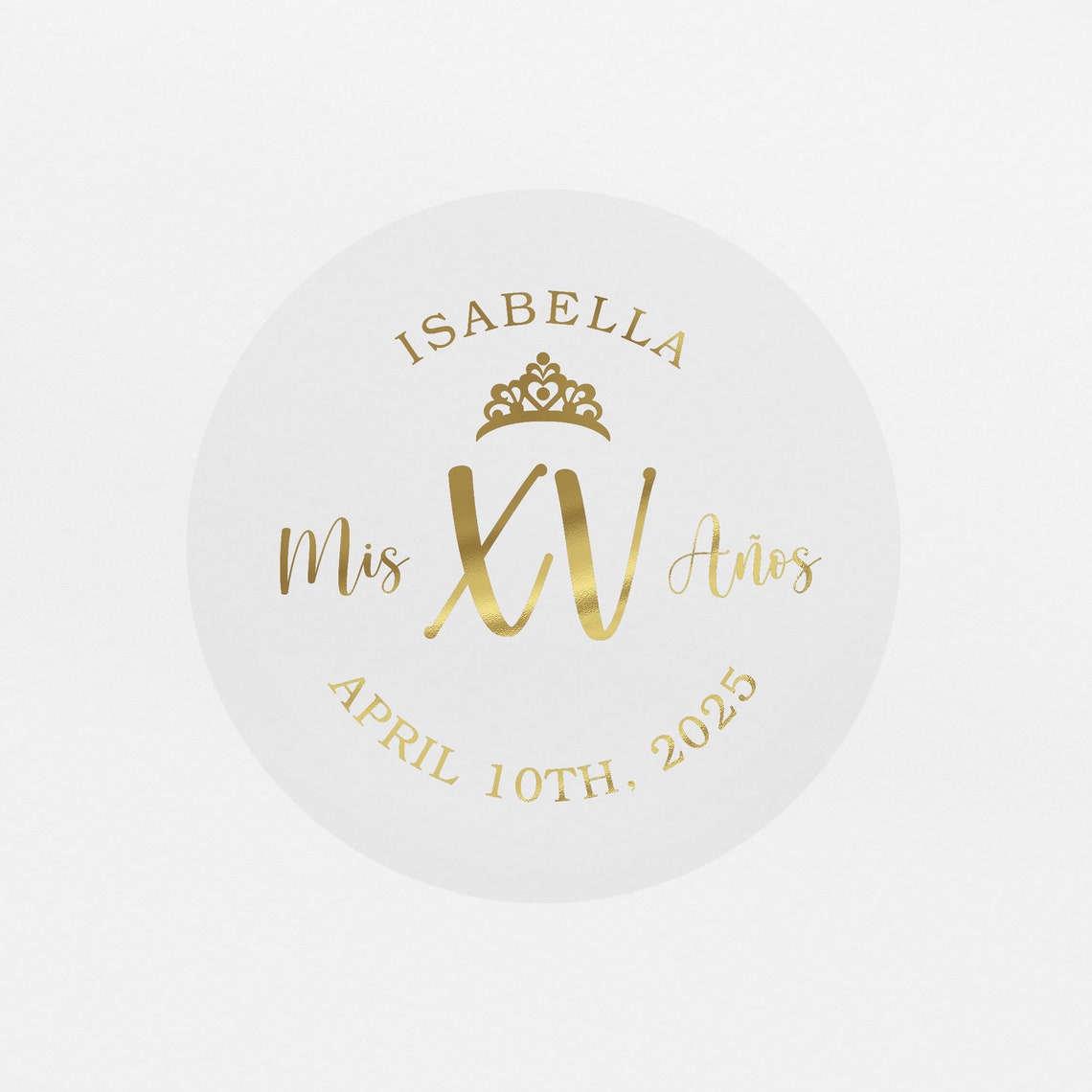 Mis XV Años, Quinceañera Sticker, Envelope Seal, 15th Birthday Stickers ...