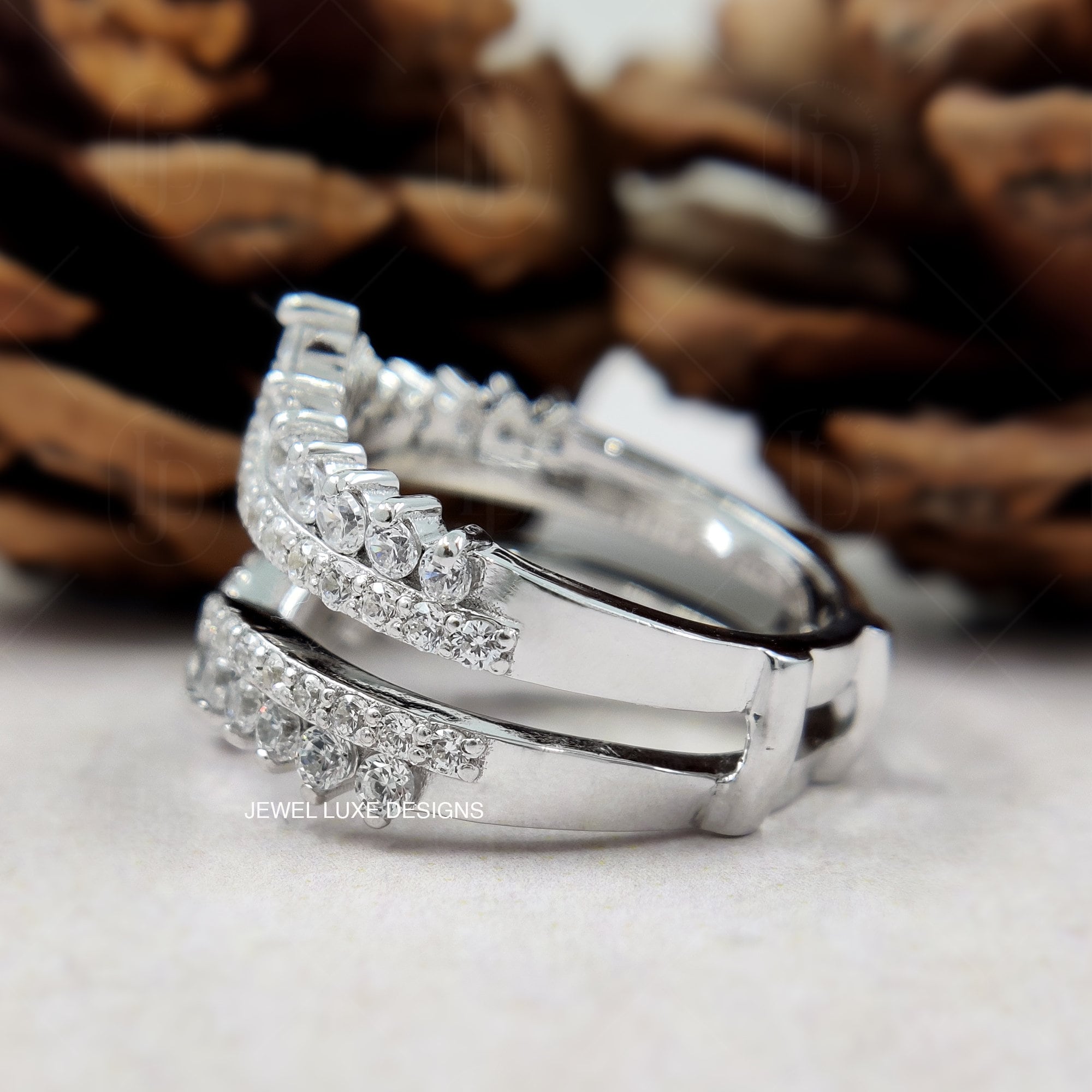 Customizable Ring Enhancer, Art Deco Moissanite Enhancers and Wraps ...