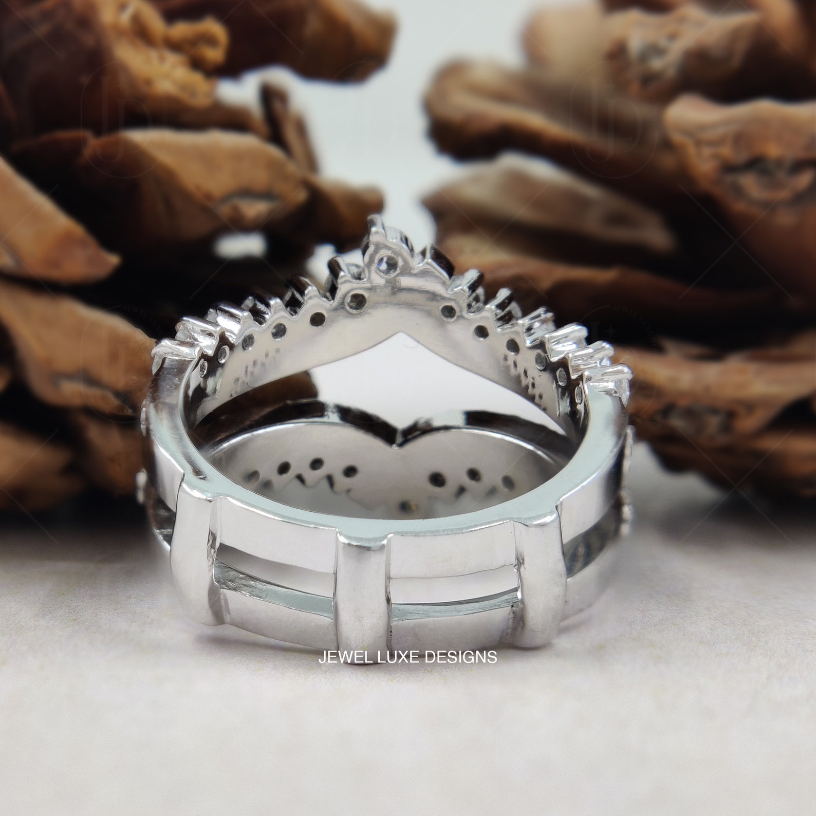 Customizable Ring Enhancer, Art Deco Moissanite Enhancers and Wraps ...