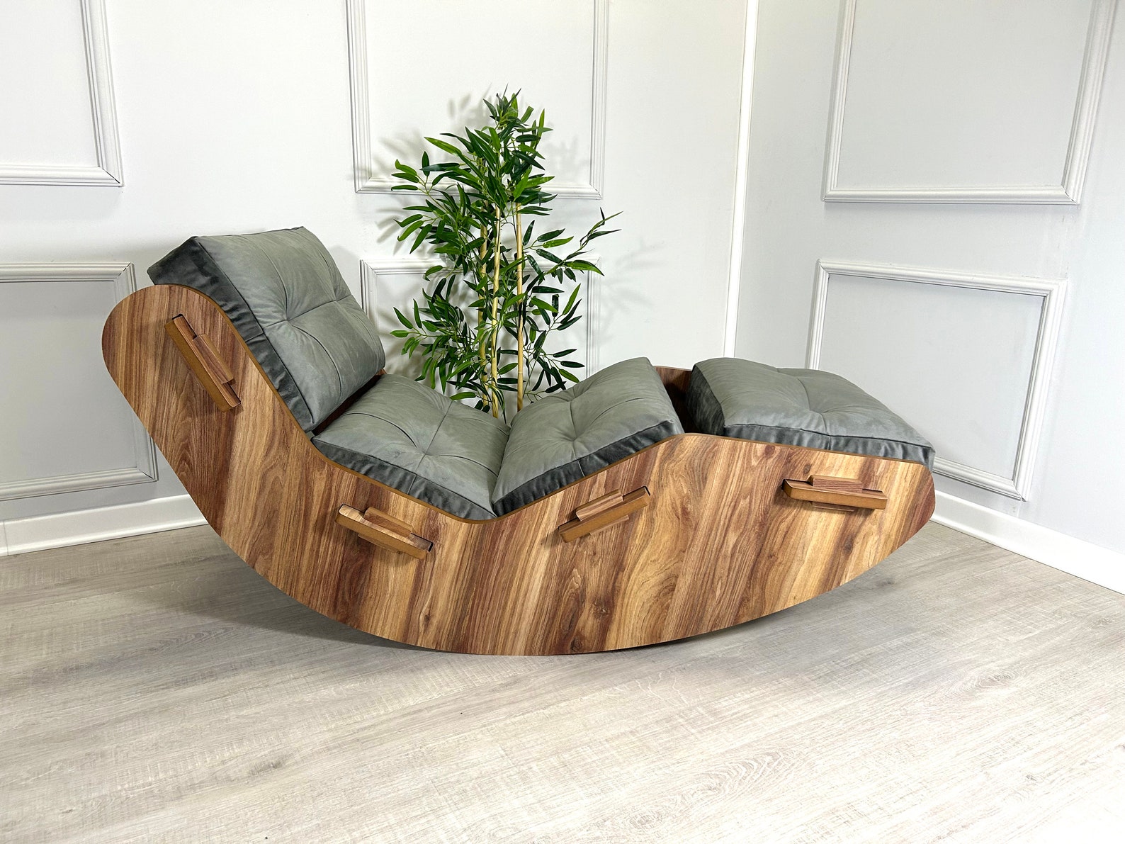 Lounge Rocking Chair, Handmade Resting Chair, Modern Reading Chair,low ...