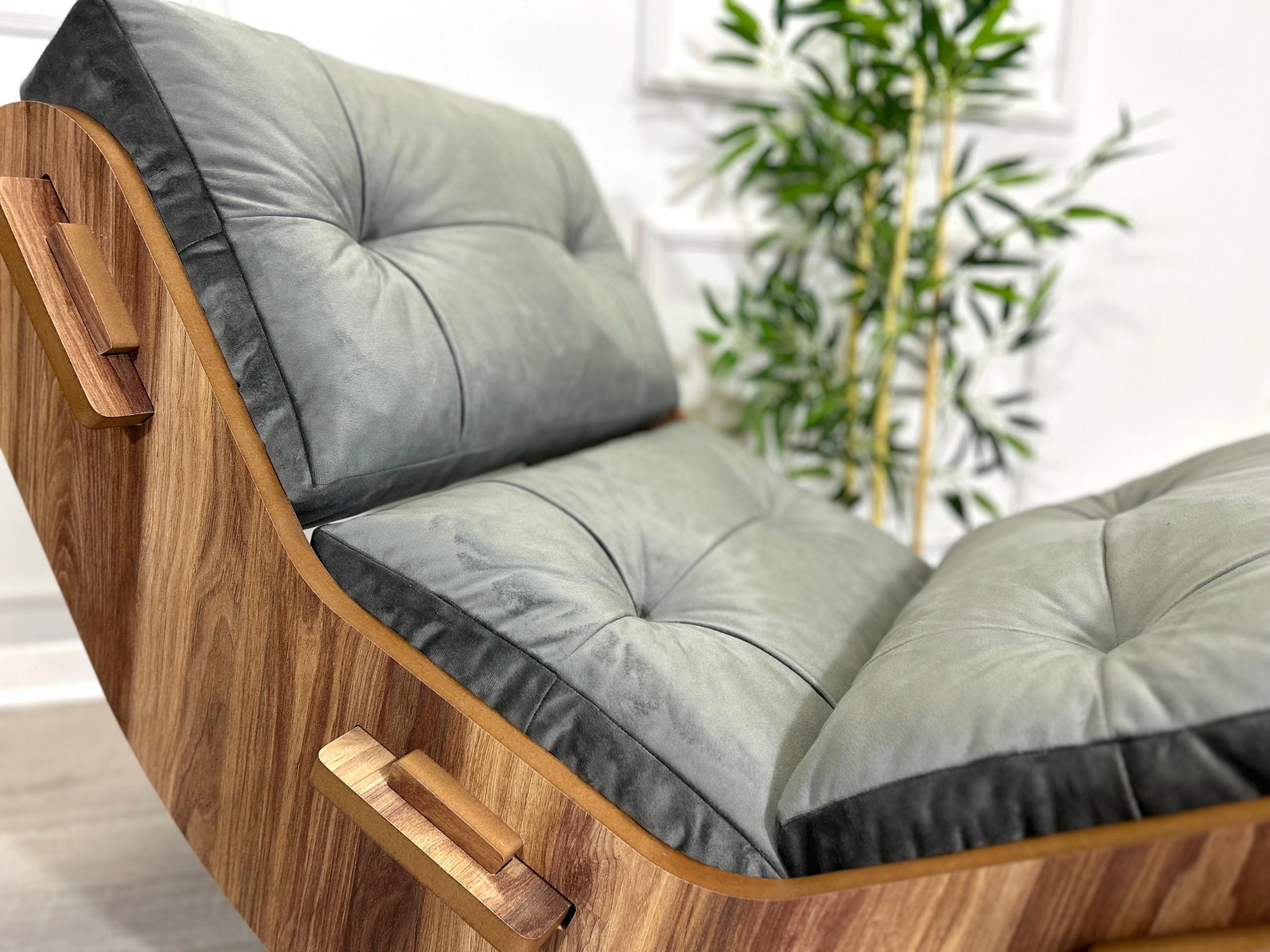 Lounge Rocking Chair, Handmade Resting Chair, Modern Reading Chair,low ...