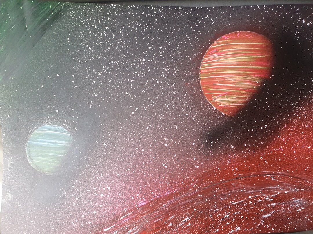 Space Art (spray Paint) - Etsy