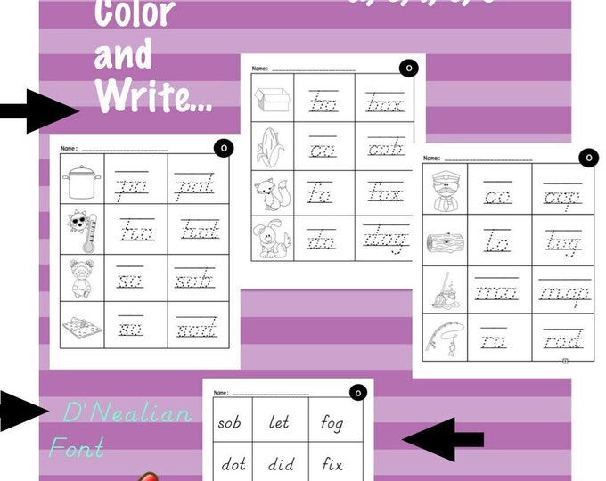 Phonics Worksheets CVC Sound It Out-(kindergarten/first Grade ...