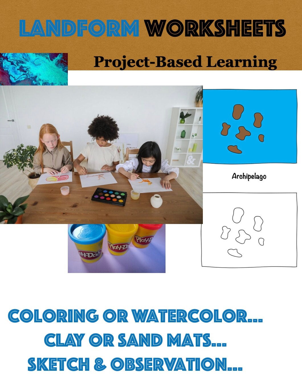 Landvormen Voor Kinderen Werkbladen Werkboekje Tellen Thema Boerderij