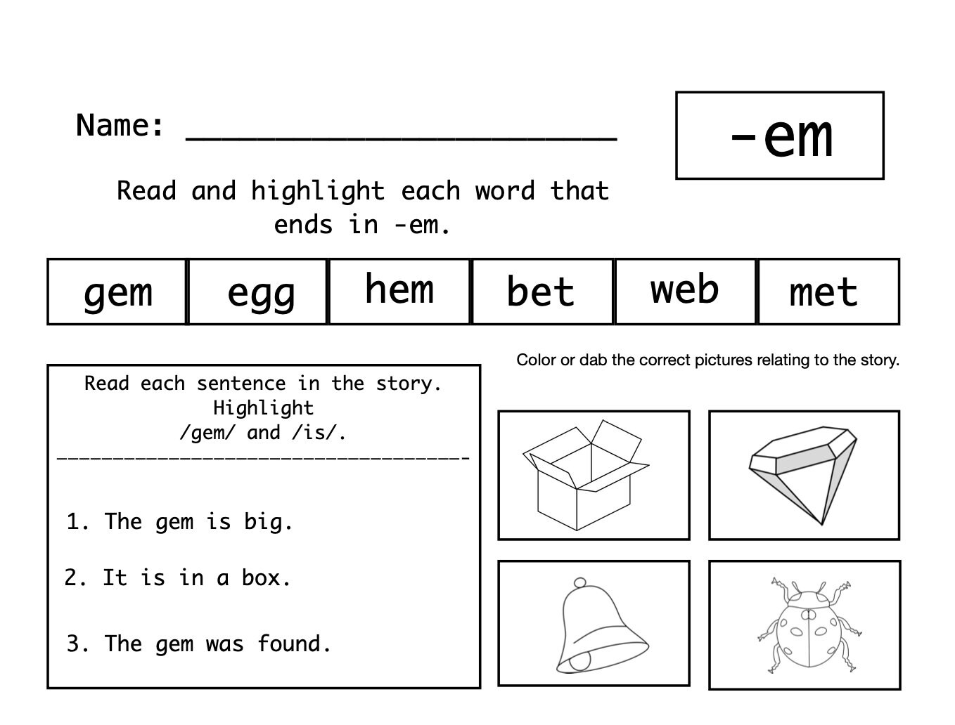 Phonics, Decoding, and Reading Comprehension Worksheets - Etsy